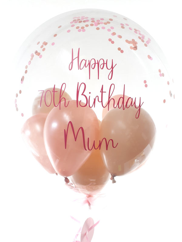 70th Birthday Balloon Delivered