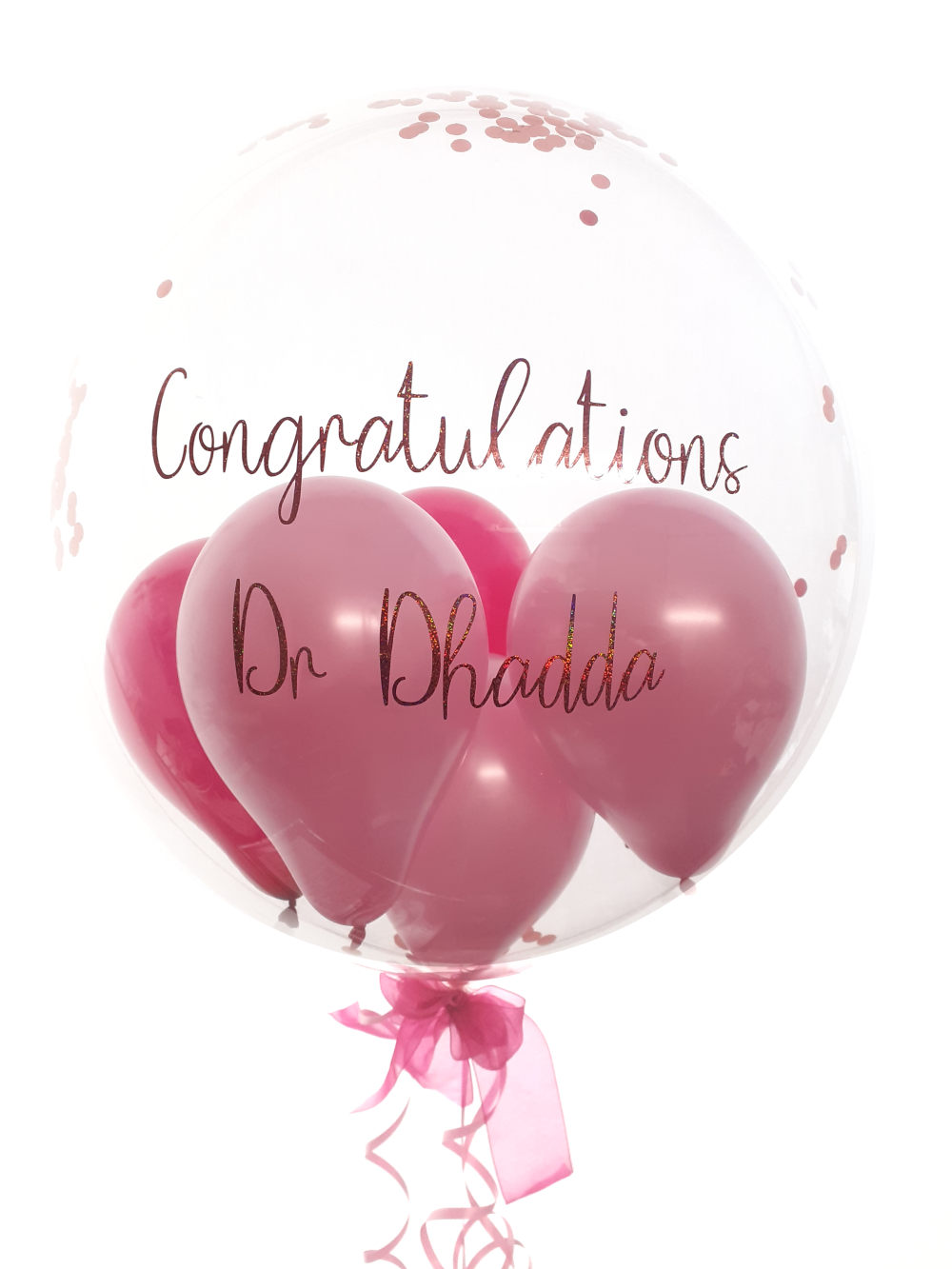 Congrats, Well Done Personalised Balloon