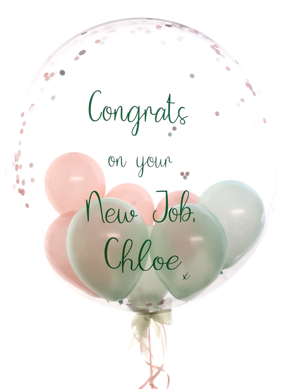 Personalised New Job balloon, any colours