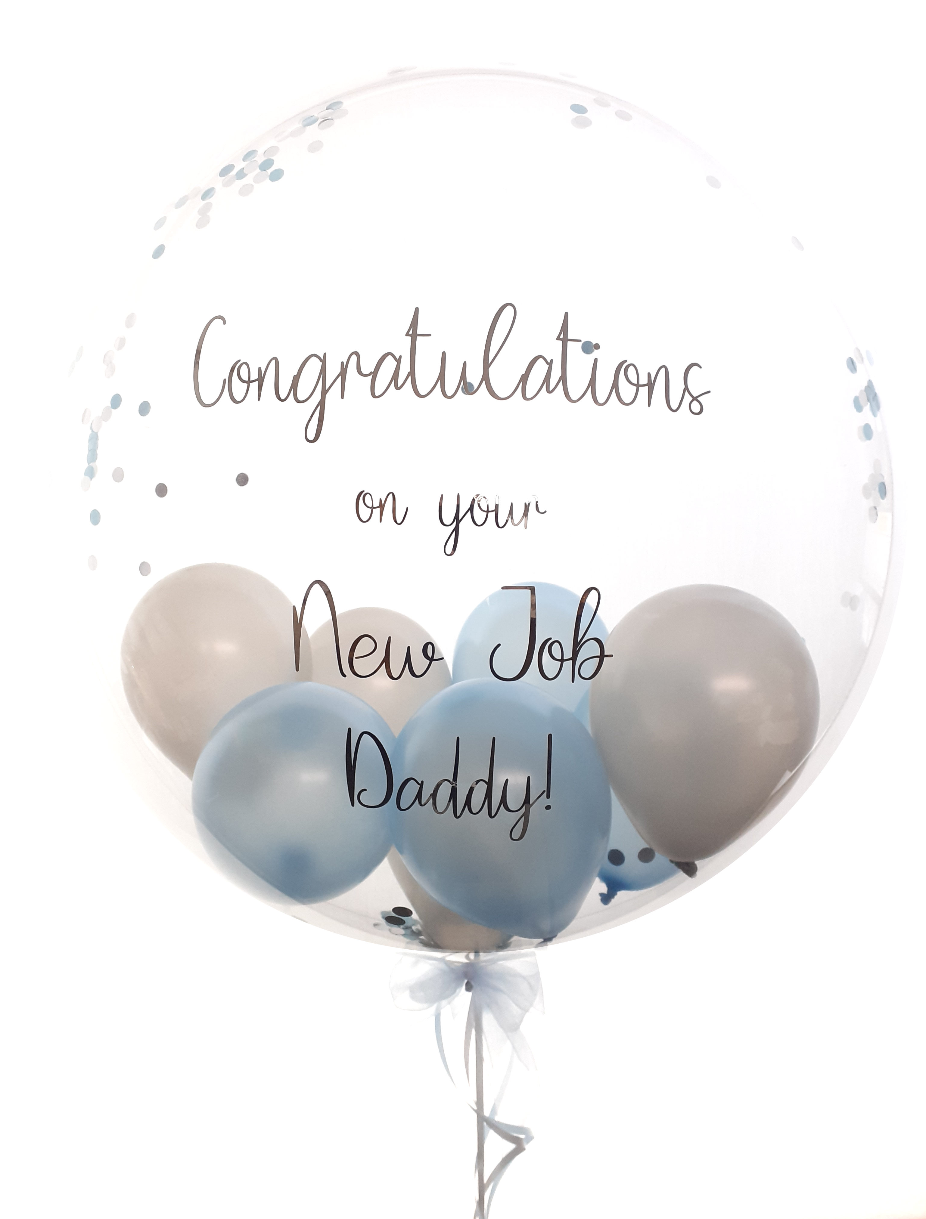 Personalised New Job balloon, choose your colours