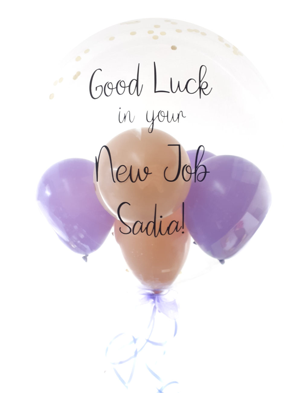 Personalised New Job balloon, choose your colours